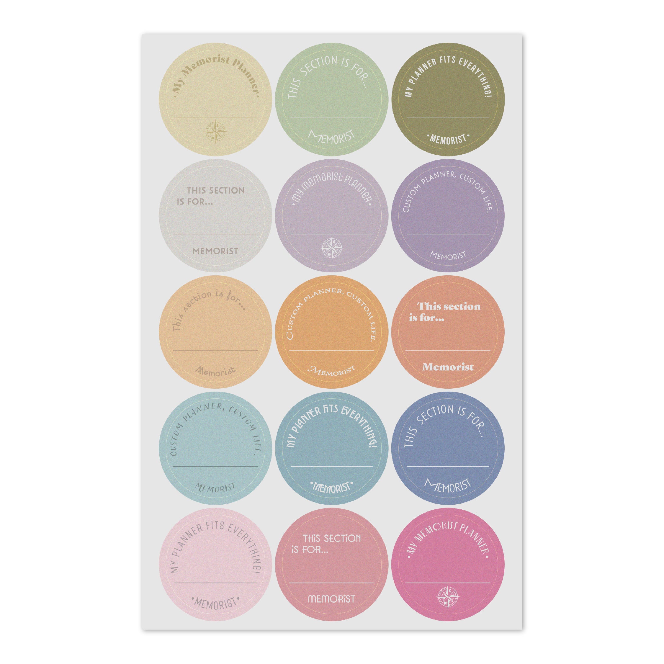Paper Divider Label Sticker – Memorist｜メモリスト